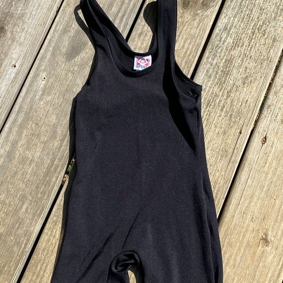 Brute | Other | Vintage Brute Usa Made Black Wrestling Singlet Nylon ...